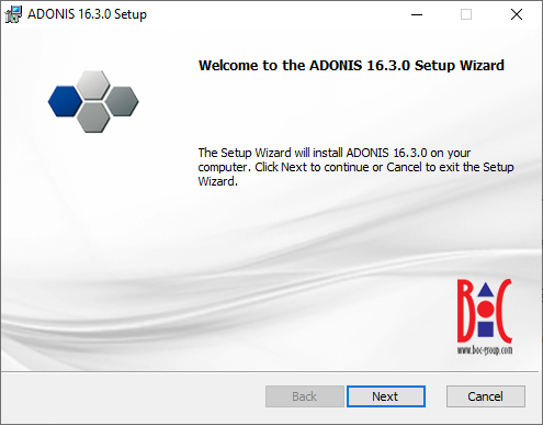 Install ADONIS | ADONIS