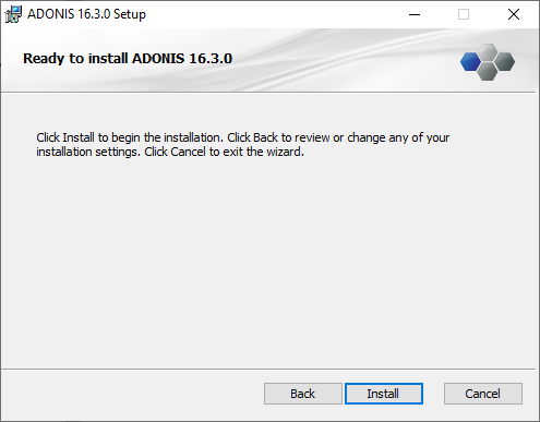 Install ADONIS | ADONIS